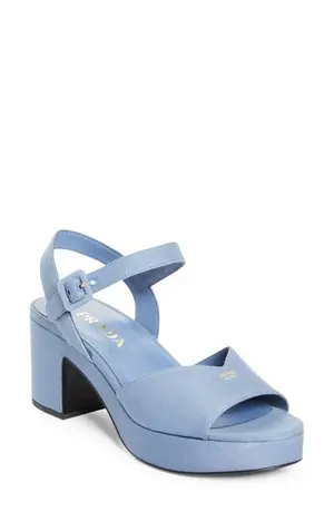 Prada Block Heel Sandals