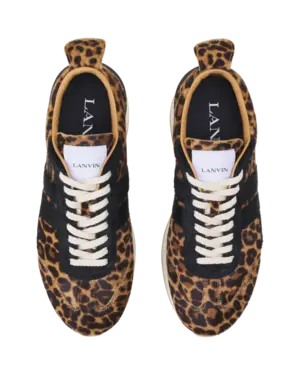 LANVIN Bumpr -print Pony Sneakers - Leopard