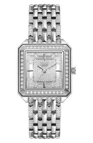 JBW Astra Crystal Pavé Bracelet Watch - Silver