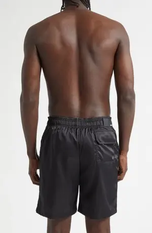 Amiri Chateau Crest Swim Trunks - Black