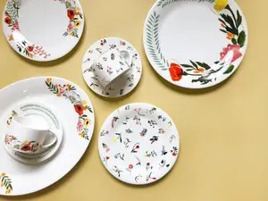 Twig New York Language Of Flowers Set Of Two Cups And Saucers