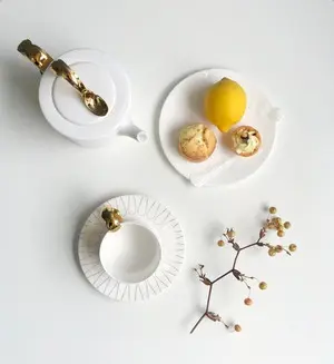 TWIG NEW YORK Cutlery Cup And Saucer Fork Handle