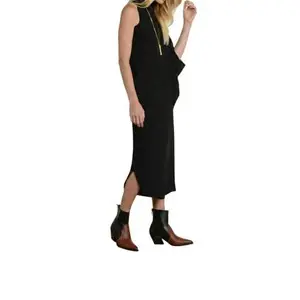 MADISON MAISON X Julie Harrah-mockneck Sleeveless Dress
