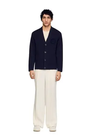 Sandro Flower Crochet Cardigan
