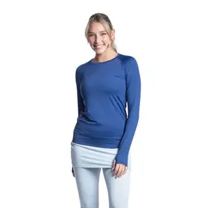 BLOQUV Long Sleeve Uv Protection Pullover Sun Shirt Navy