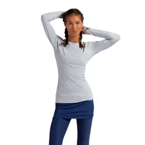 BLOQUV Long Sleeve Uv Protection Pullover Sun Shirt Soft Gray
