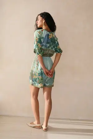 RAISHMA Printed Relaxed Fit Shorts