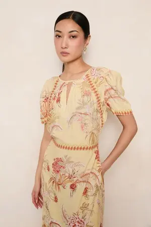 RAISHMA Floral Printed Maxi Dress