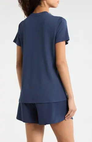 Smartwool Active Mesh Short Sleeve T-shirt - Nightfall Deep Navy