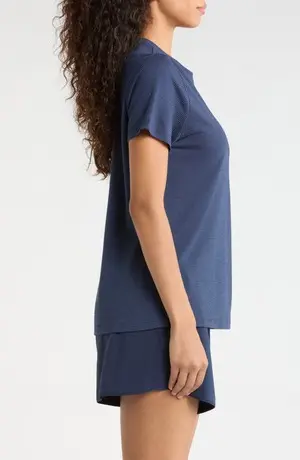 Smartwool Active Mesh Short Sleeve T-shirt - Nightfall Deep Navy