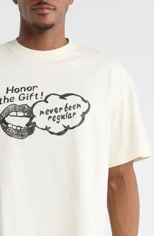 HONOR THE GIFT Never Been Regular Cotton Graphic T-shirt
