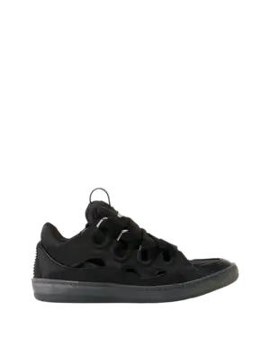 LANVIN Curb Satin Sneakers - Black