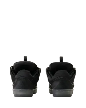 LANVIN Curb Satin Sneakers - Black