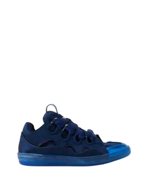 LANVIN Curb Satin Sneakers - Blue