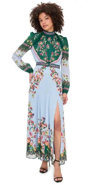 Saloni Jacqui-b Printed Maxi Dress