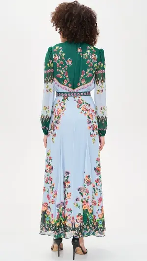 Saloni Jacqui-b Printed Maxi Dress