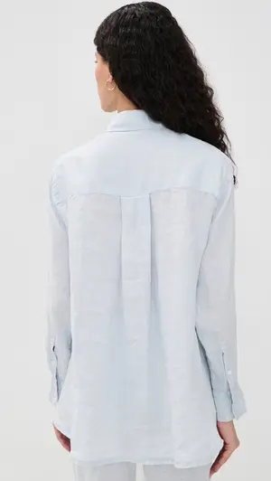 JAMES PERSE Lightweight Canvas Linen Shirt - Memory