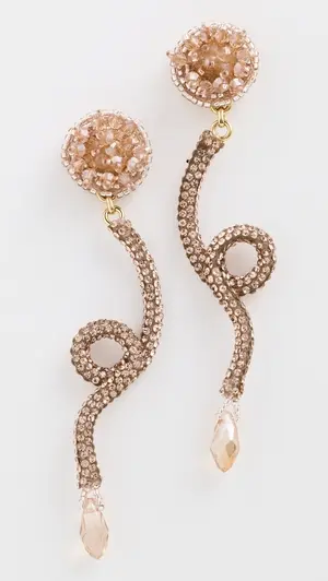 Mignonne Gavigan Brenda Linear Earrings - Rose Gold