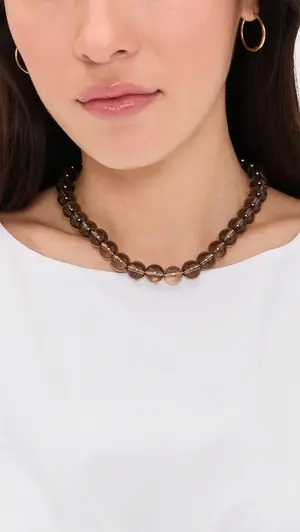 MAYAMAR Lucky Quartz Necklace - Brown