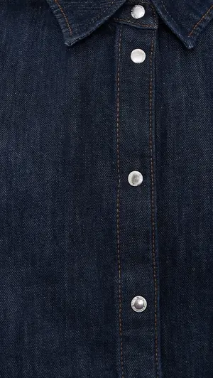 7 For All Mankind Sleeveless Denim Shirt
