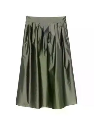 Max Mara Pleated Skirt - Green