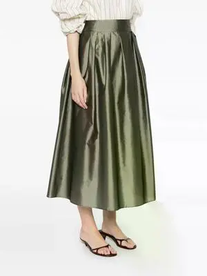 Max Mara Pleated Skirt - Green