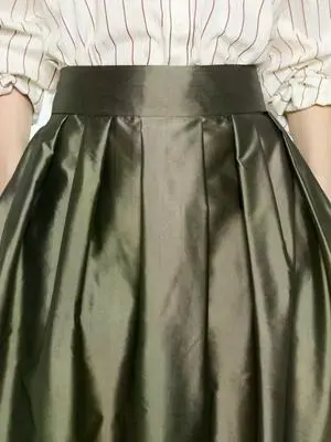 Max Mara Pleated Skirt - Green