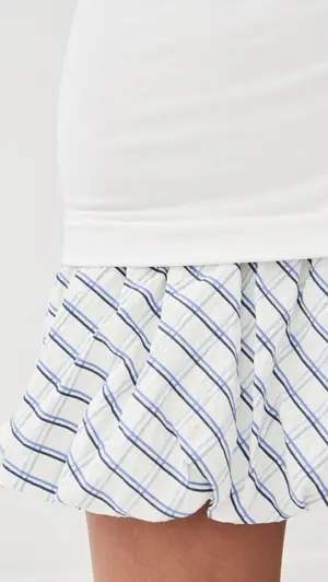 Astr The Label Mixed Media Mini Dress