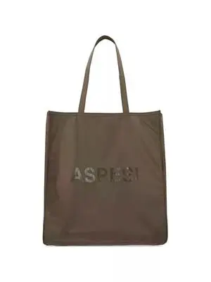 Aspesi Logo-print Tote Bag - Brown