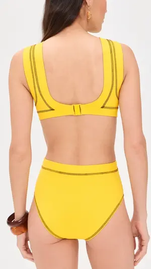 Staud Dolce One-piece Swimsuit - Sunshine