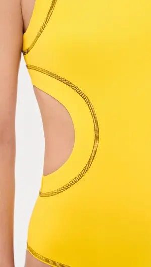 Staud Dolce One-piece Swimsuit - Sunshine