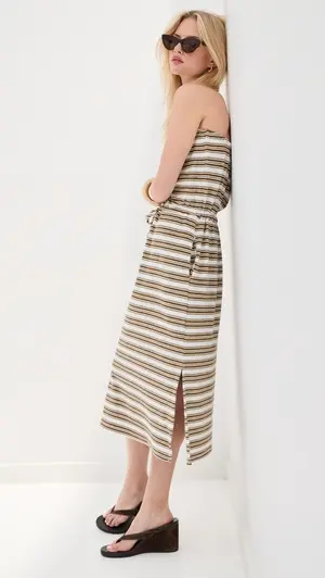 LE BOP Kai Dress - White/chocolate