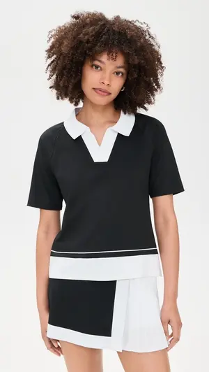 Goldbergh Piccola Polo Top - Black