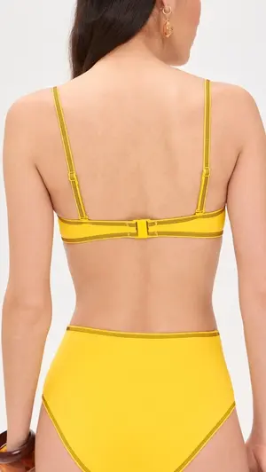 Staud Jo Balconette Bikini Top - Sunshine