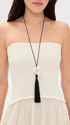MAYAMAR Del Mar Tasseled Seashell Necklace