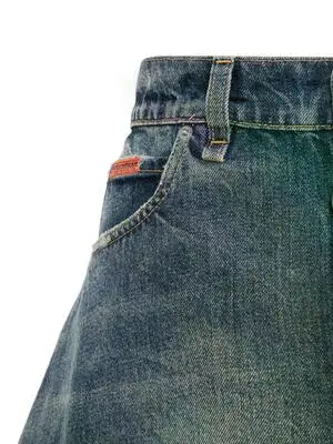 Martine Rose Denim Ruffled Skirt