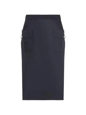Midi Skirts with Patch Pockets