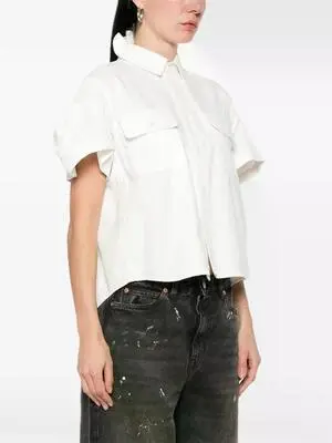 Sacai Chest-pockets Short-sleeve Shirt - Neutrals