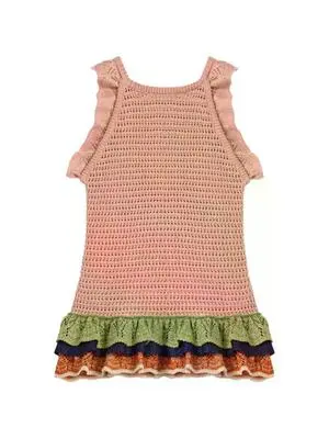 La DoubleJ Cropped Cotton-viscose Blend Top