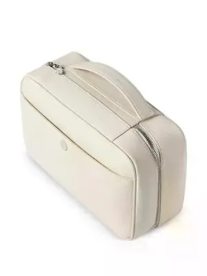 Brunello Cucinelli Fine Grain Leather Travel Beauty Case - Neutrals