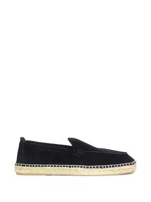 Emporio Armani Stitched-detail Espadrilles - Blue