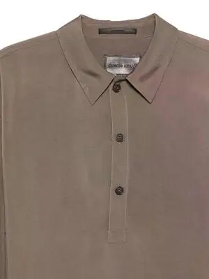 Giorgio Armani Buttoned Long-sleeve Polo Shirt