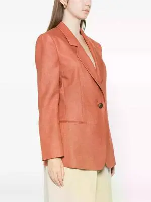 Giorgio Armani Single-breasted Blazer - Orange
