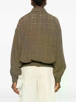 GOLDEN GOOSE Checked Embellished Jacket