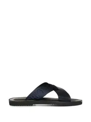 Emporio Armani Crossover-strap Sandals - Blue