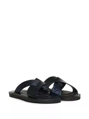 Emporio Armani Crossover-strap Sandals - Blue