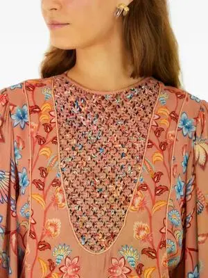Farm Rio Floral-print Blouse