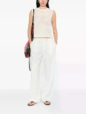 MONOCHROME Drawstring Wide Leg Trousers