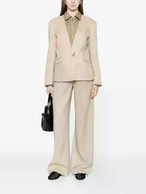 Marella Single-breasted Linen Blazer