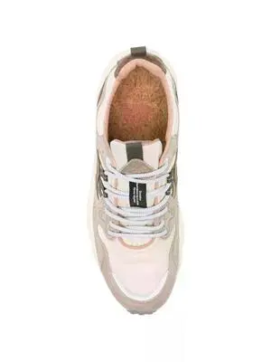 FLOWER MOUNTAIN Yamano 3 Nubuck Leather Sneakers - Neutrals